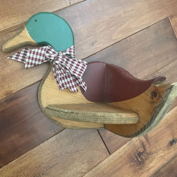 Wall Decor | Wooden Duck Corner Shelf | Poshmark